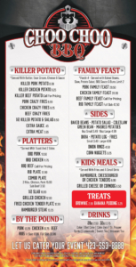 View Our Menu - ChooChoo Bar-B-Que - East Brainerd